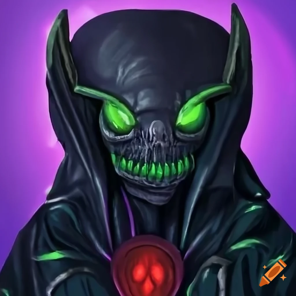 Gray Alien overlord in robes on Craiyon