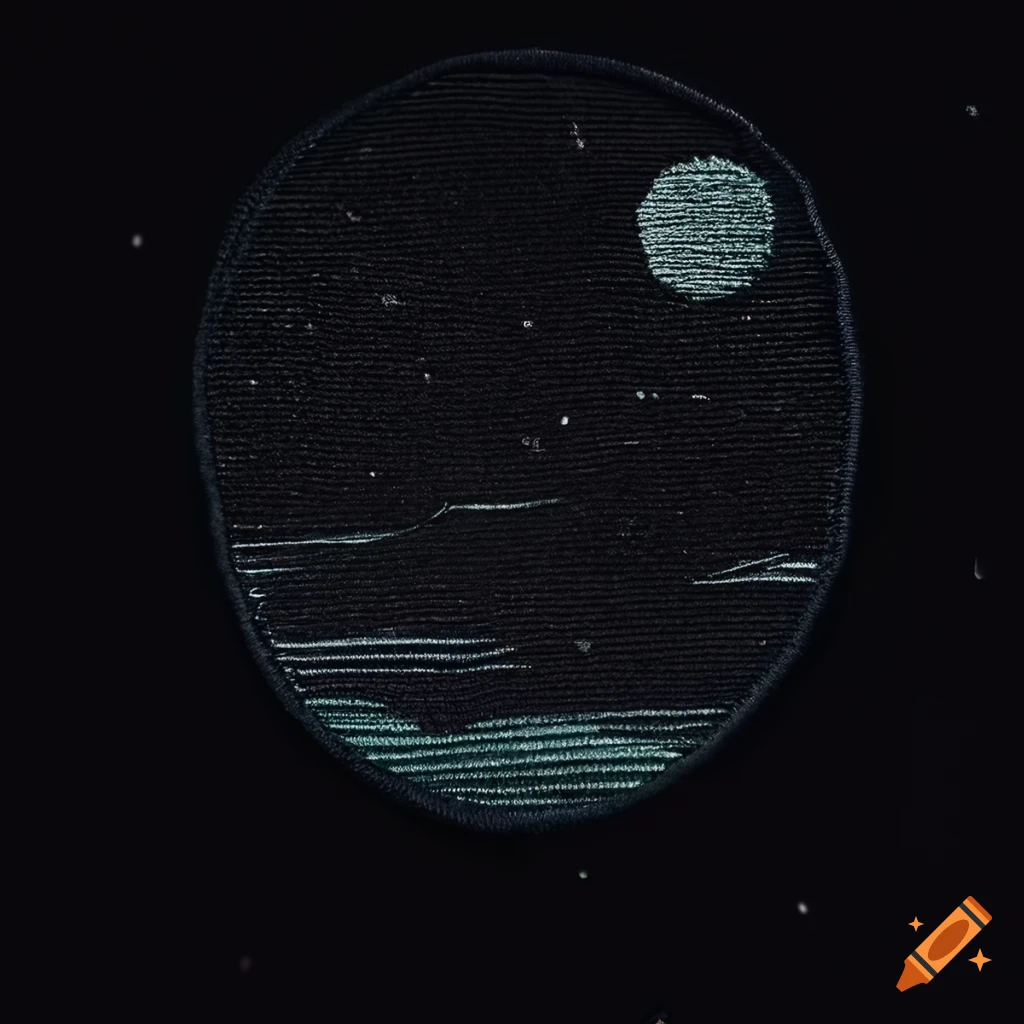 Noir graphic design patch