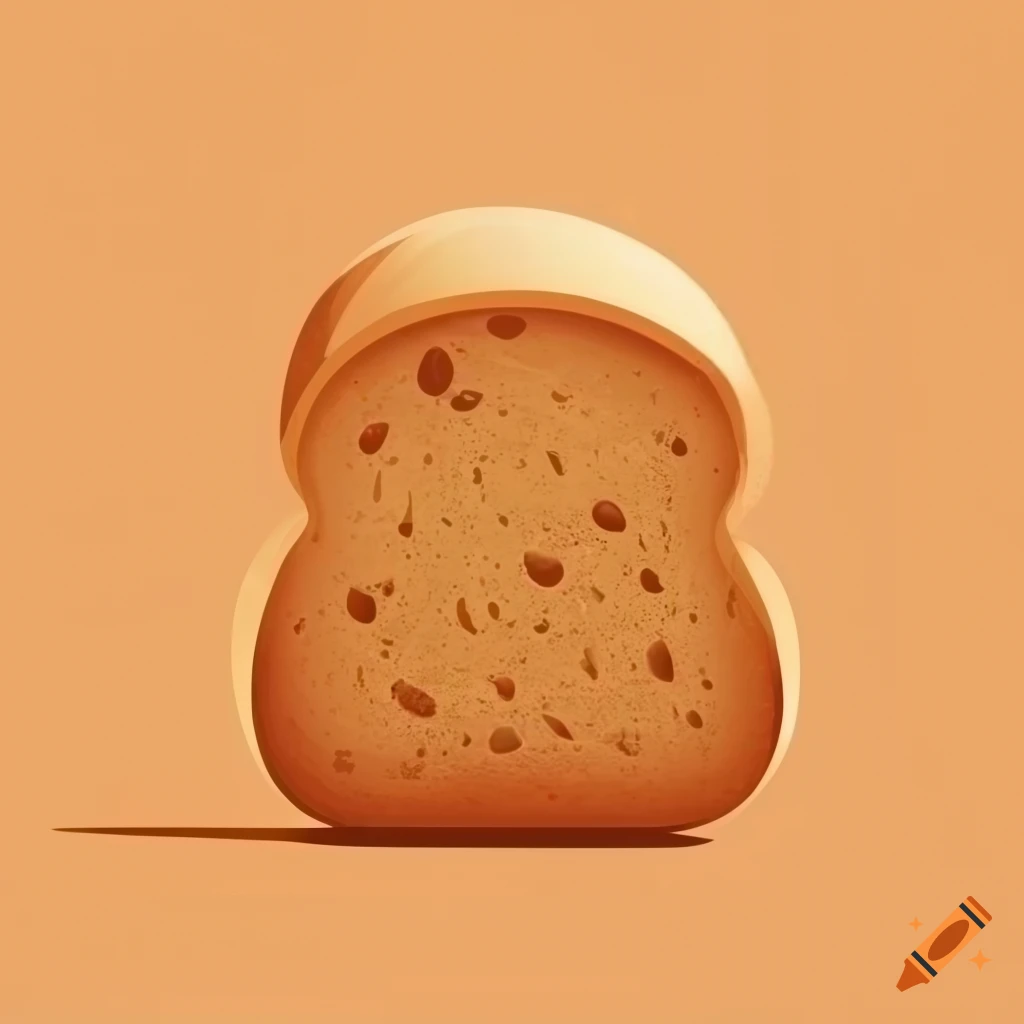 Minimalistic vector illustration of bread