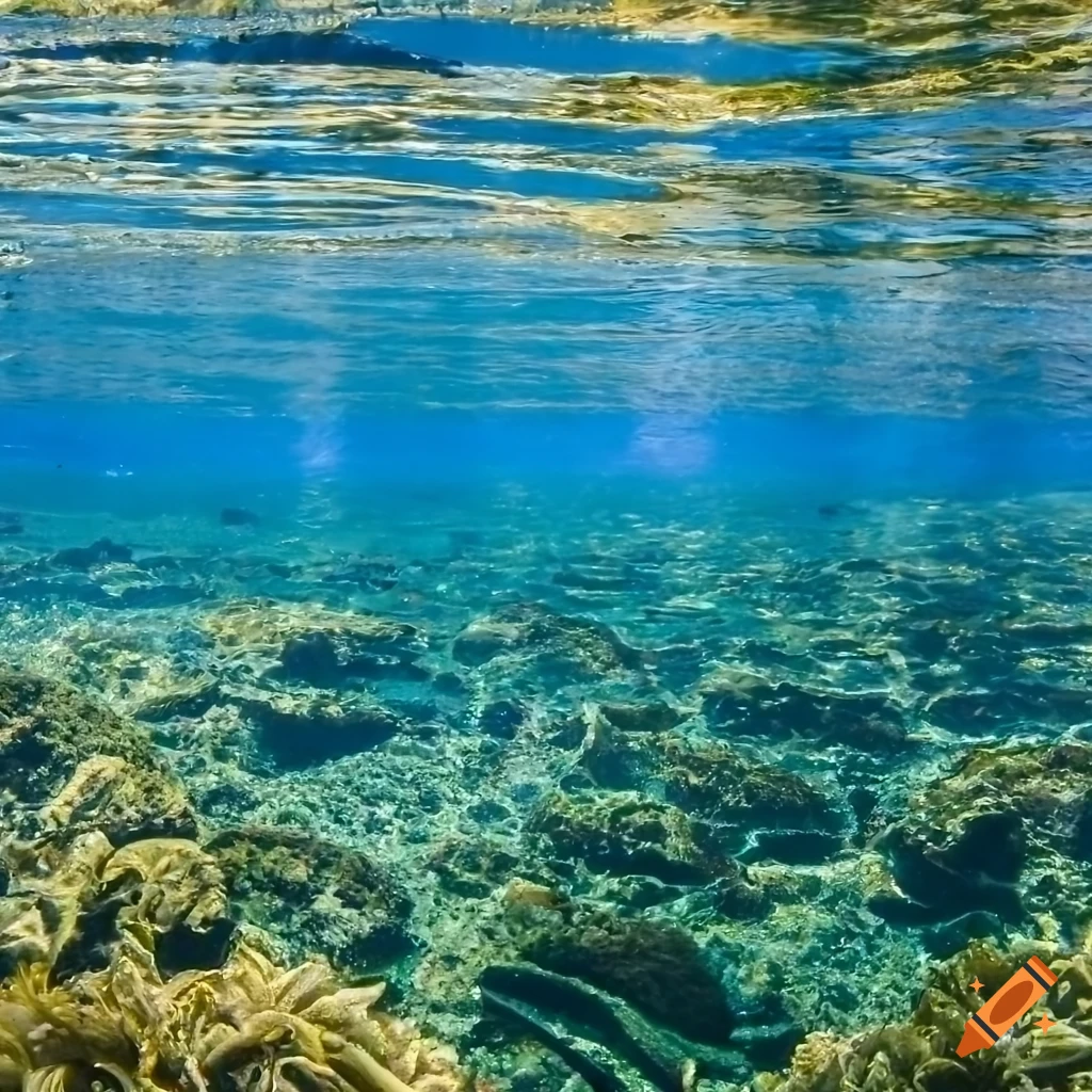 Aquatic photography of the water's surface on Craiyon