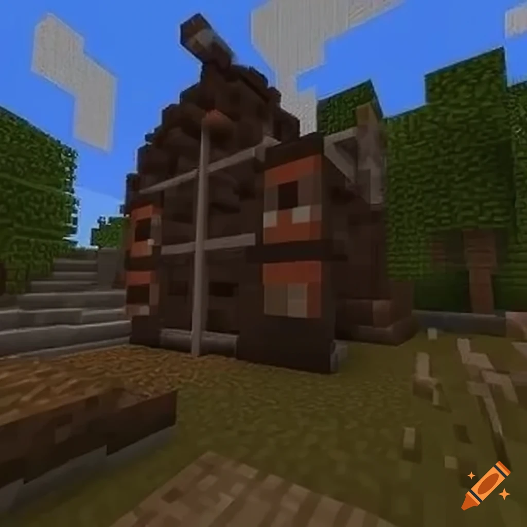 Rust inspired Minecraft Realms On Craiyon
