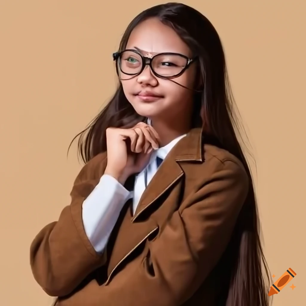 Portrait of a studious filipina high school student