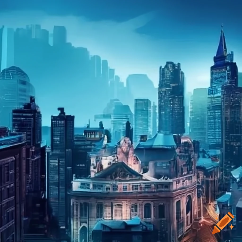 Virtual cities management concept on Craiyon