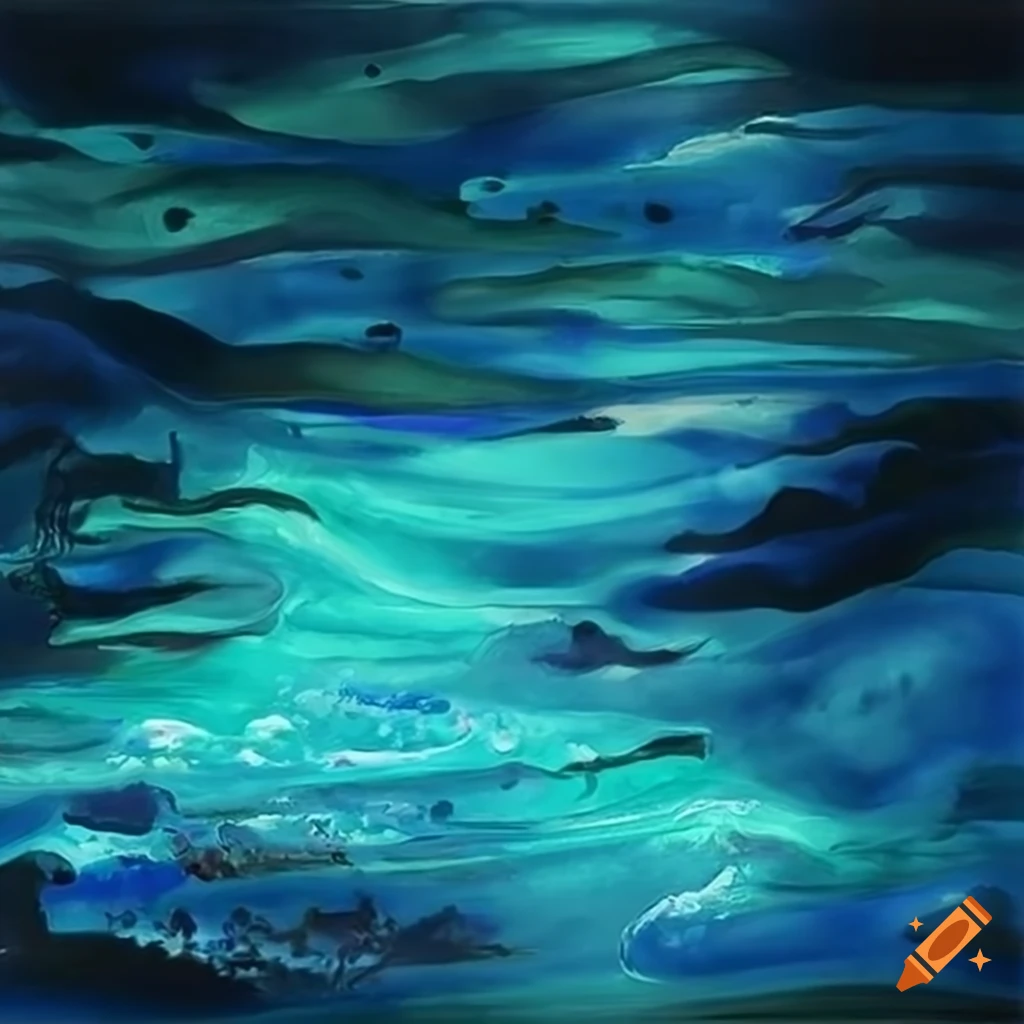Realistic water painting on Craiyon