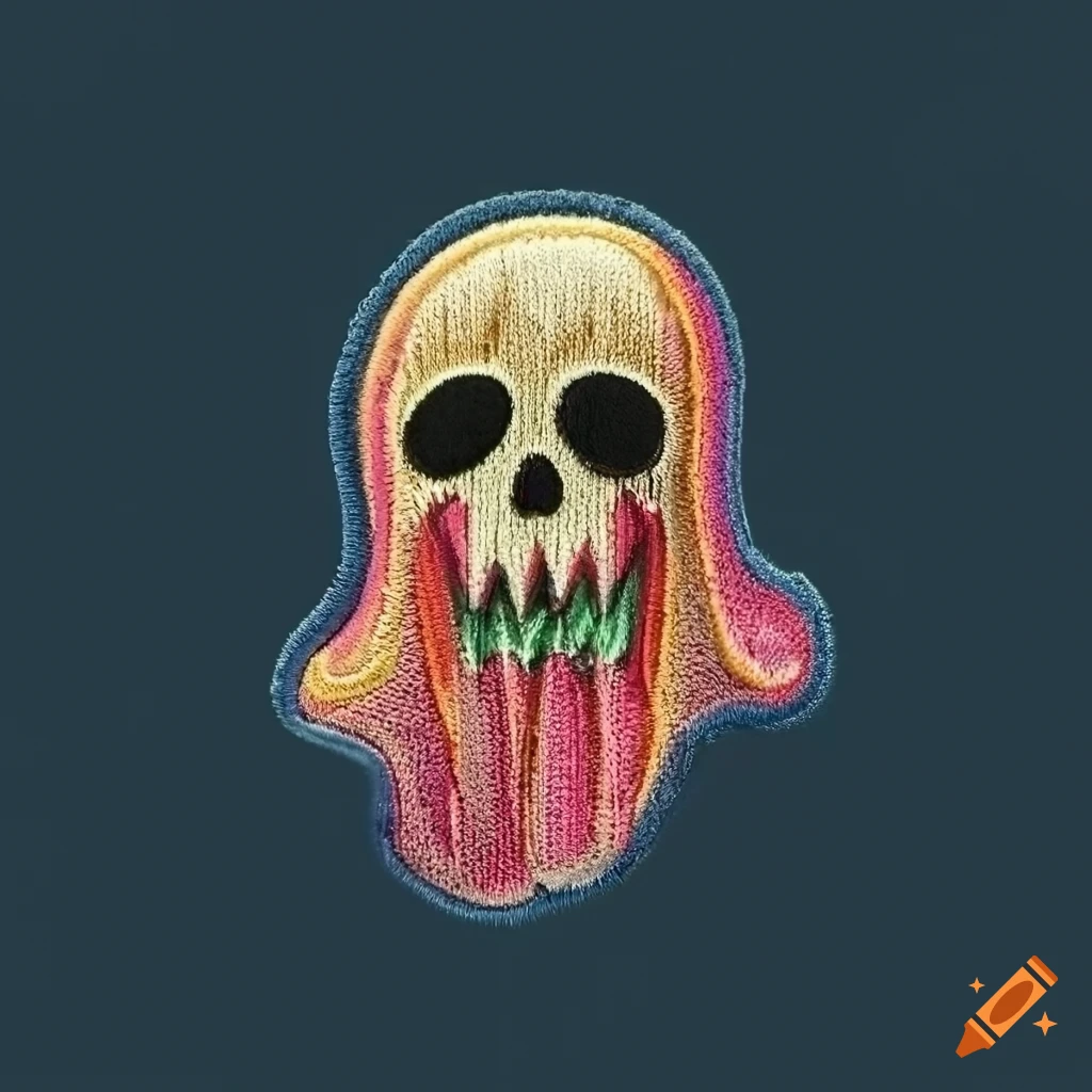 Design patch ghost emoji on Craiyon