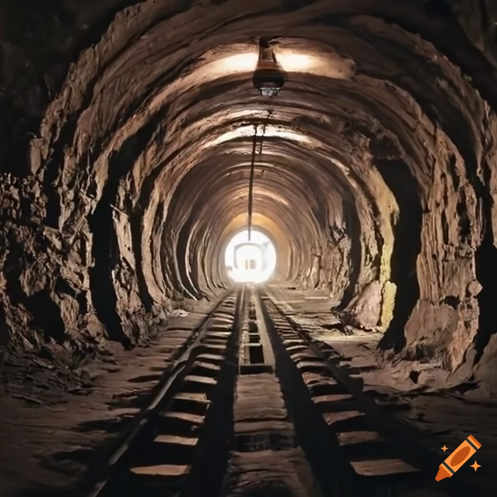Image of mining tunnels on Craiyon
