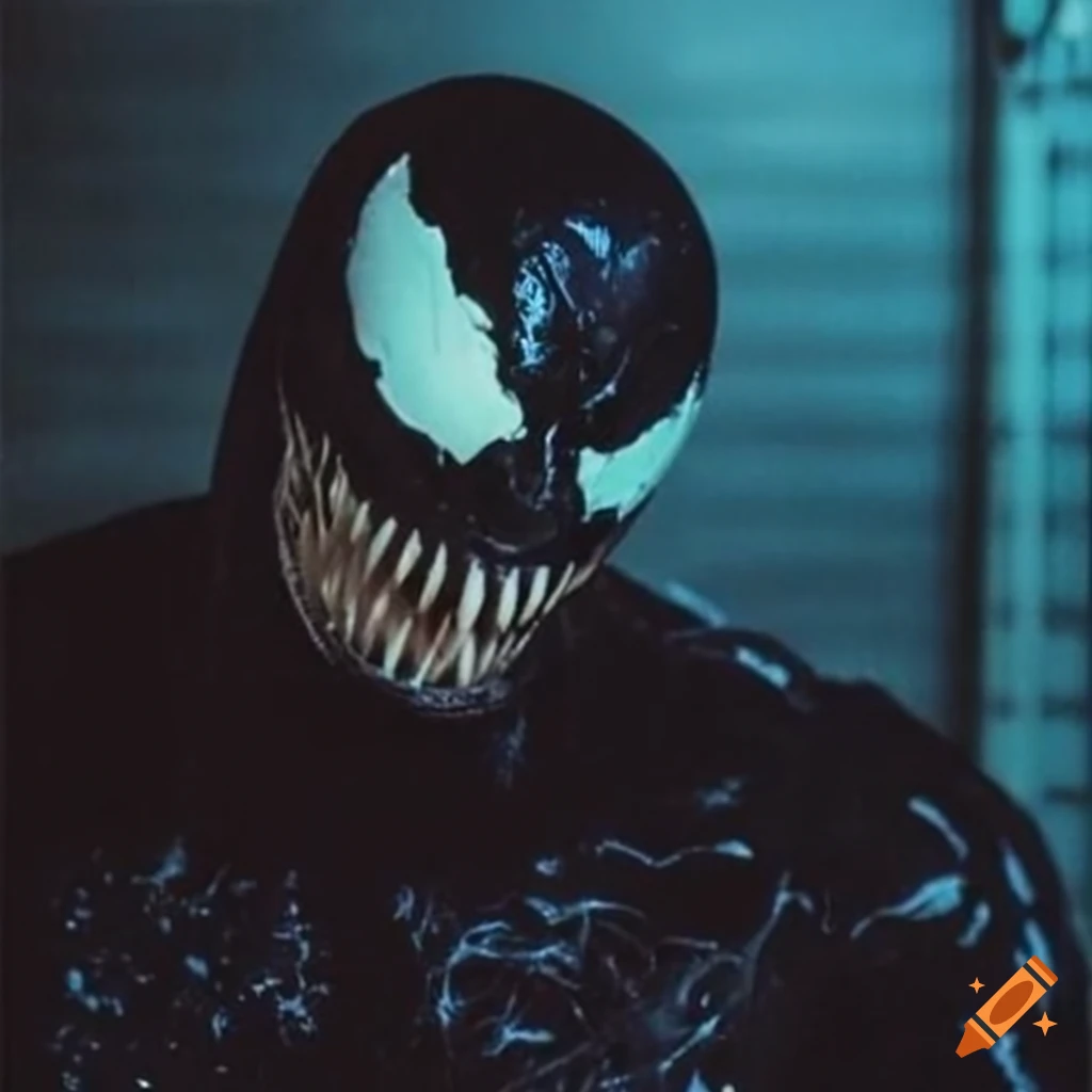 Close up of Venom from the 80s on Craiyon