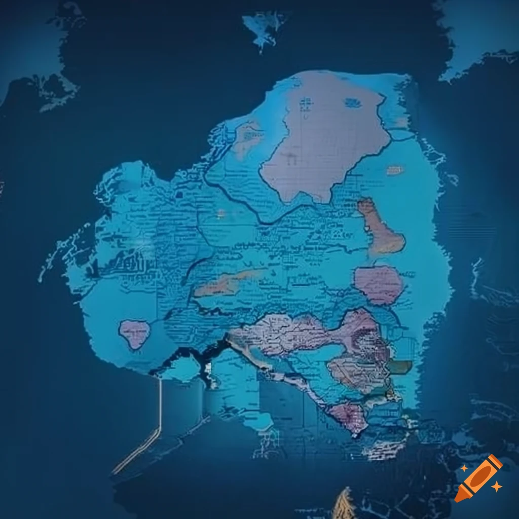Map depicting ferdinand magellan's circumnavigation route on Craiyon
