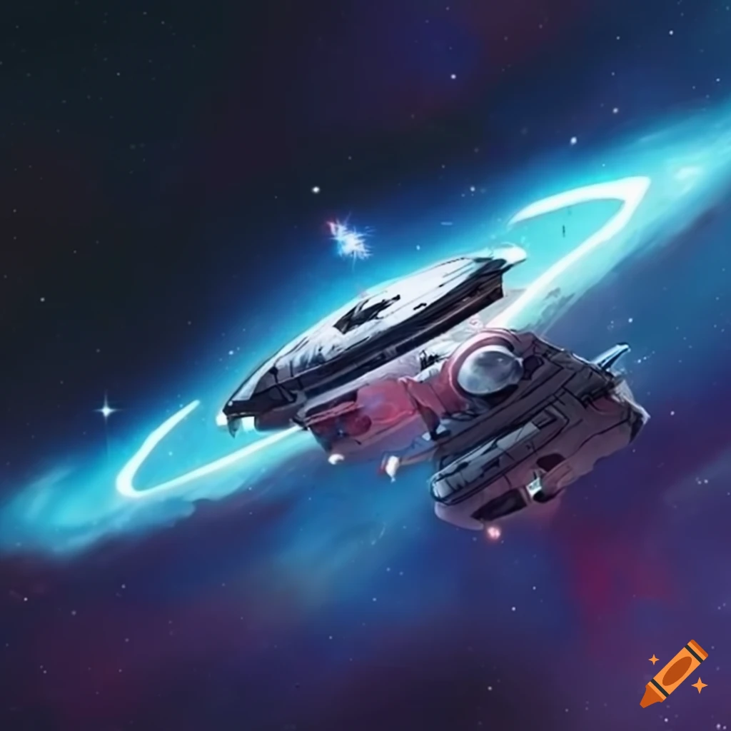 Sci-fi mashup of tardis, stargate, and commander shepard in space on ...