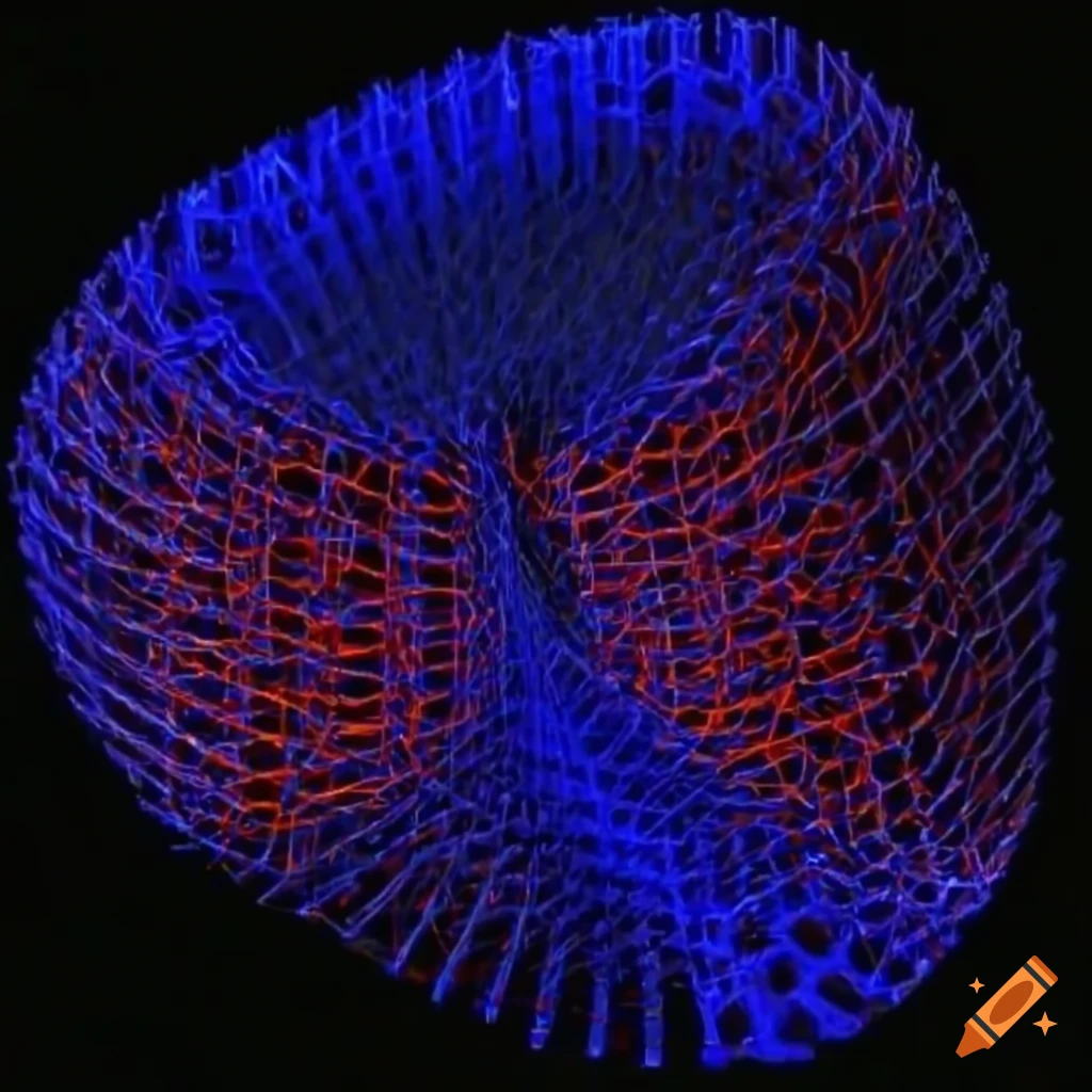 Abstract 2d rhythm structure on Craiyon
