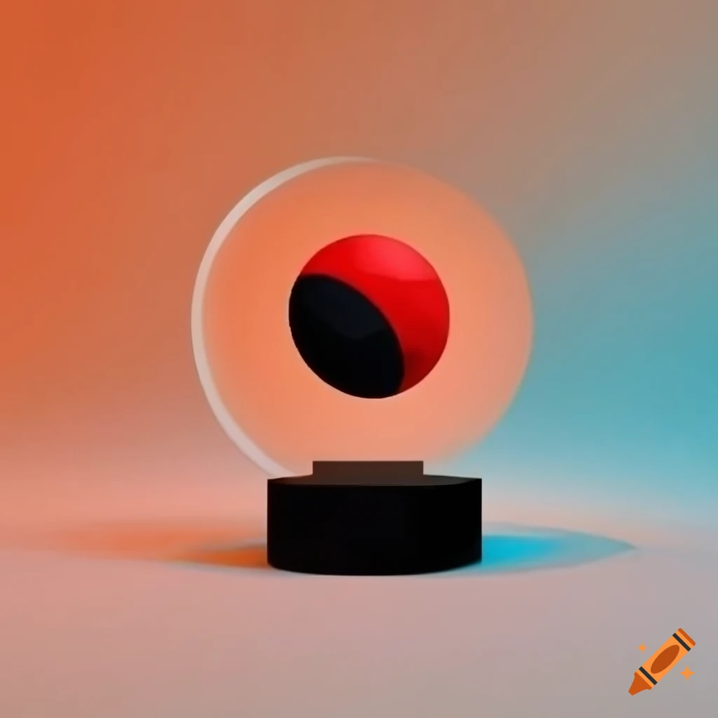 Suprematism style sphere art