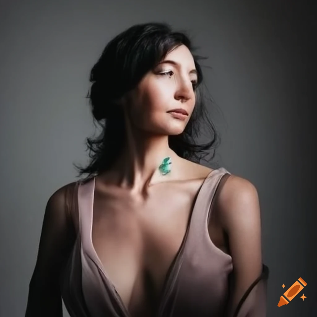 Spiritual woman in her forties on Craiyon