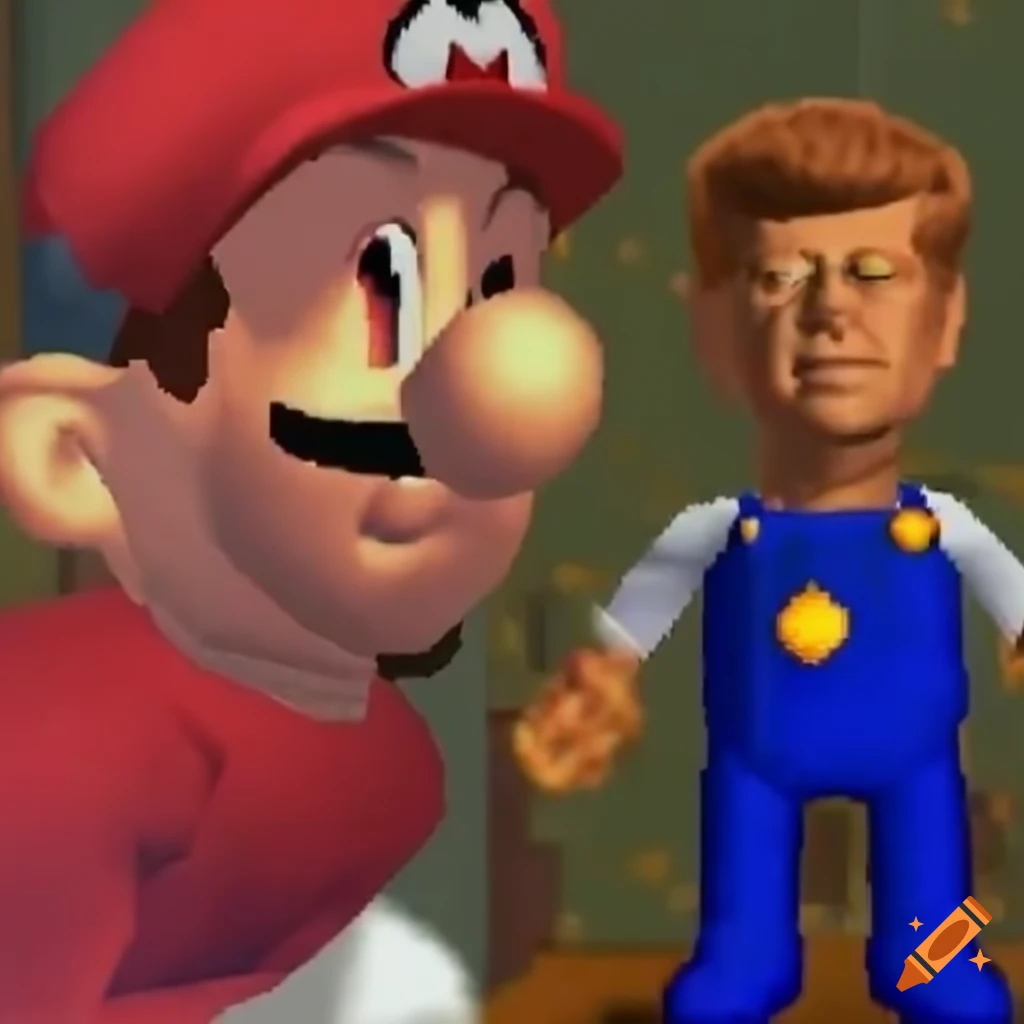 John f. kennedy in super mario 64 gameplay
