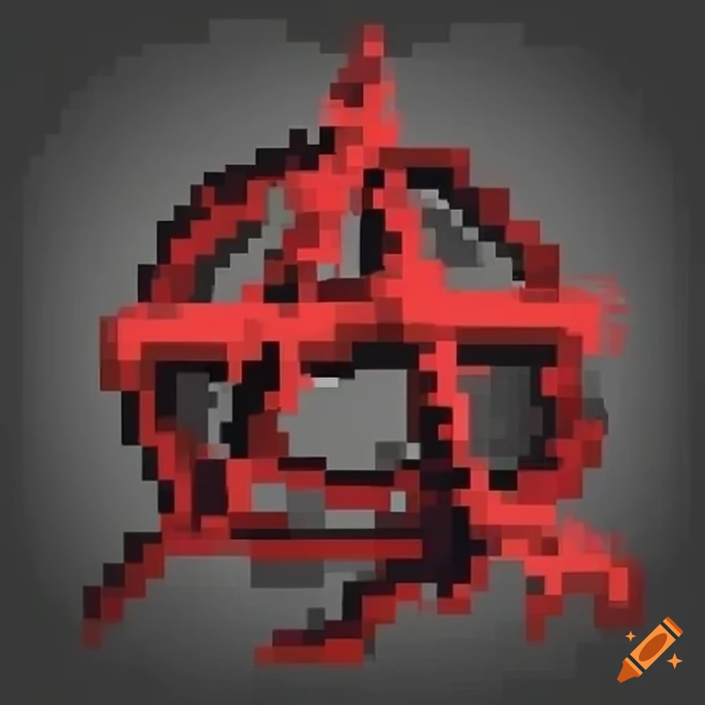 Minecraft anarchy logo on Craiyon