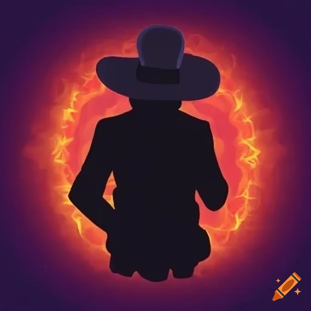 Mysterious man with a hat and enigmatic aura on Craiyon