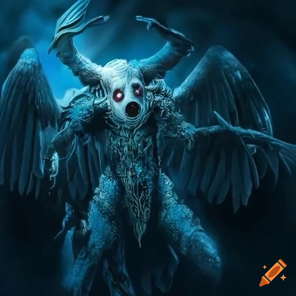 Surreal image of a white creature with many eyes and arms on Craiyon