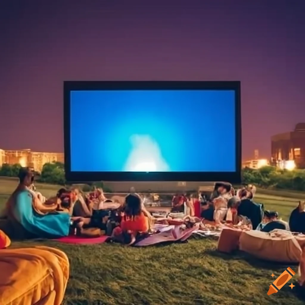 Modern outdoor cinema