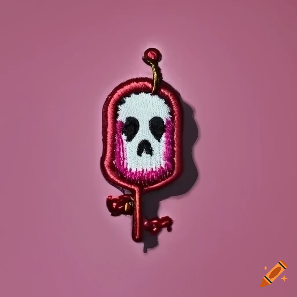 Ghost and skull patch design