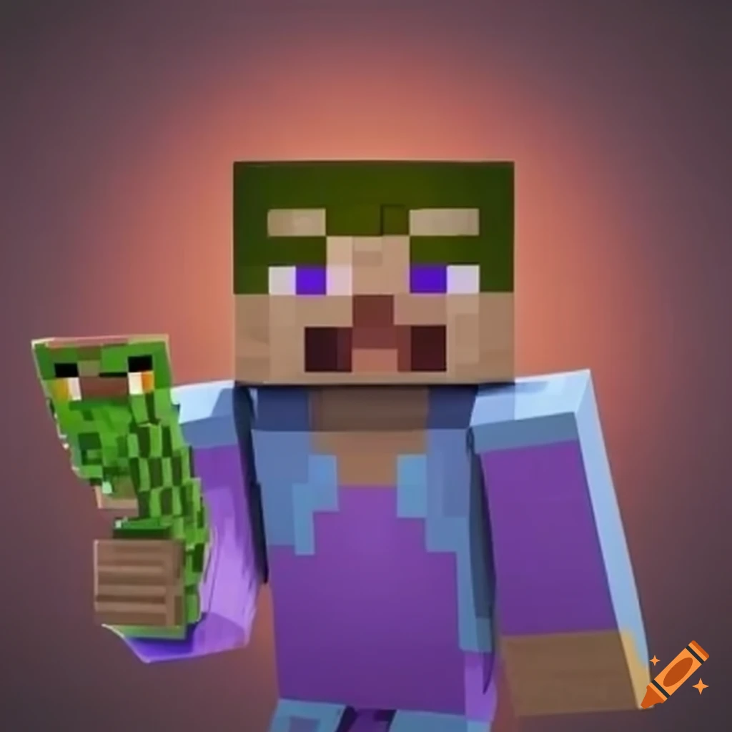 Minecraft game illustration on Craiyon