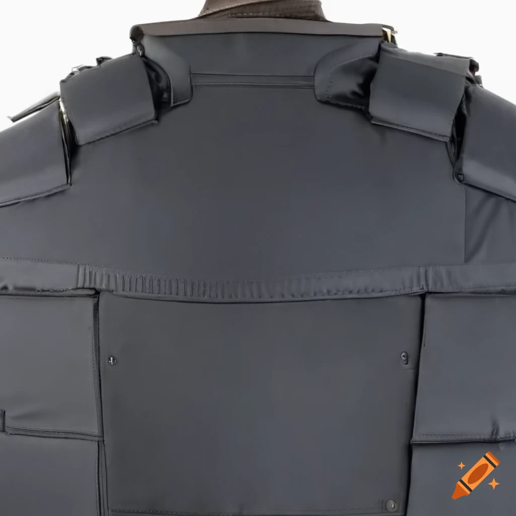 Detailed close-up of a bulletproof jacket on Craiyon