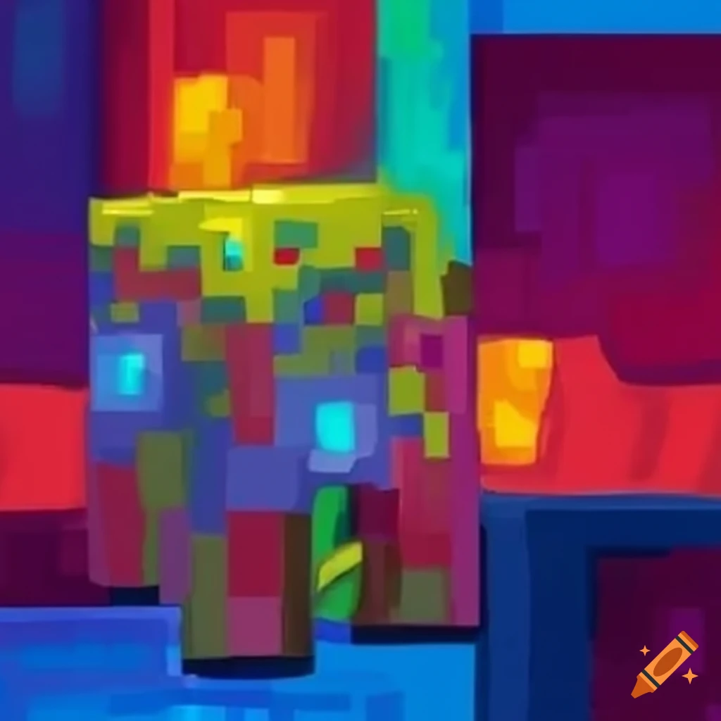 Minecraft in-game chat interface on Craiyon