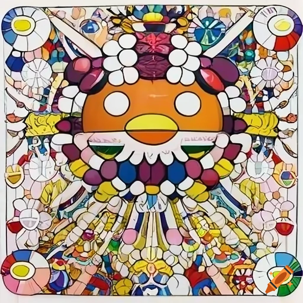 Artwork 'galtar and the golden lance' by takashi murakami on Craiyon