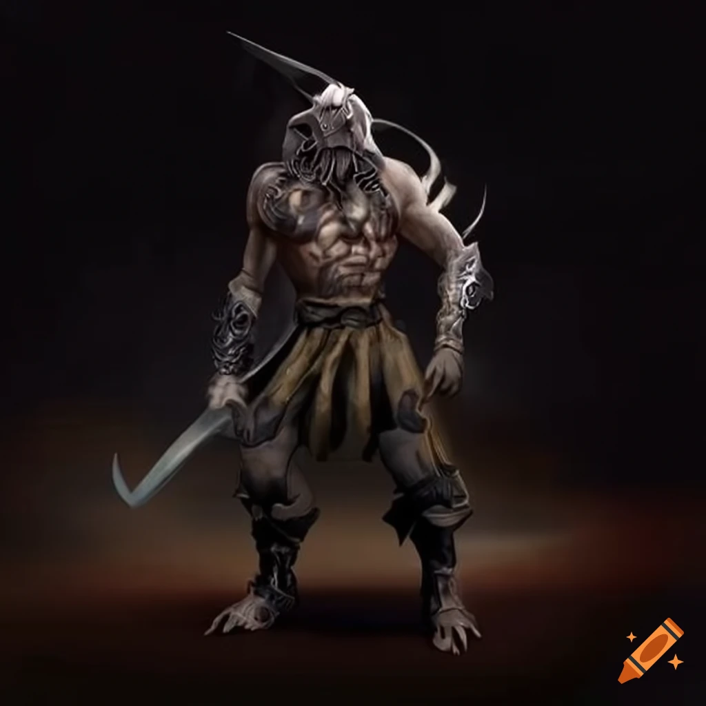 Image of a shadow warrior wielding daggers