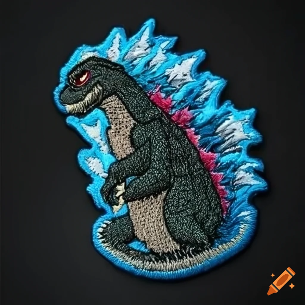 Godzilla design patch on Craiyon