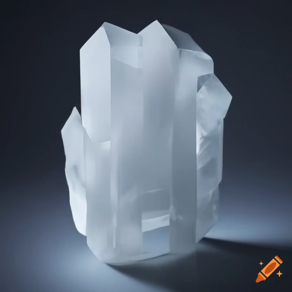 Crystal lineart black and white design on Craiyon