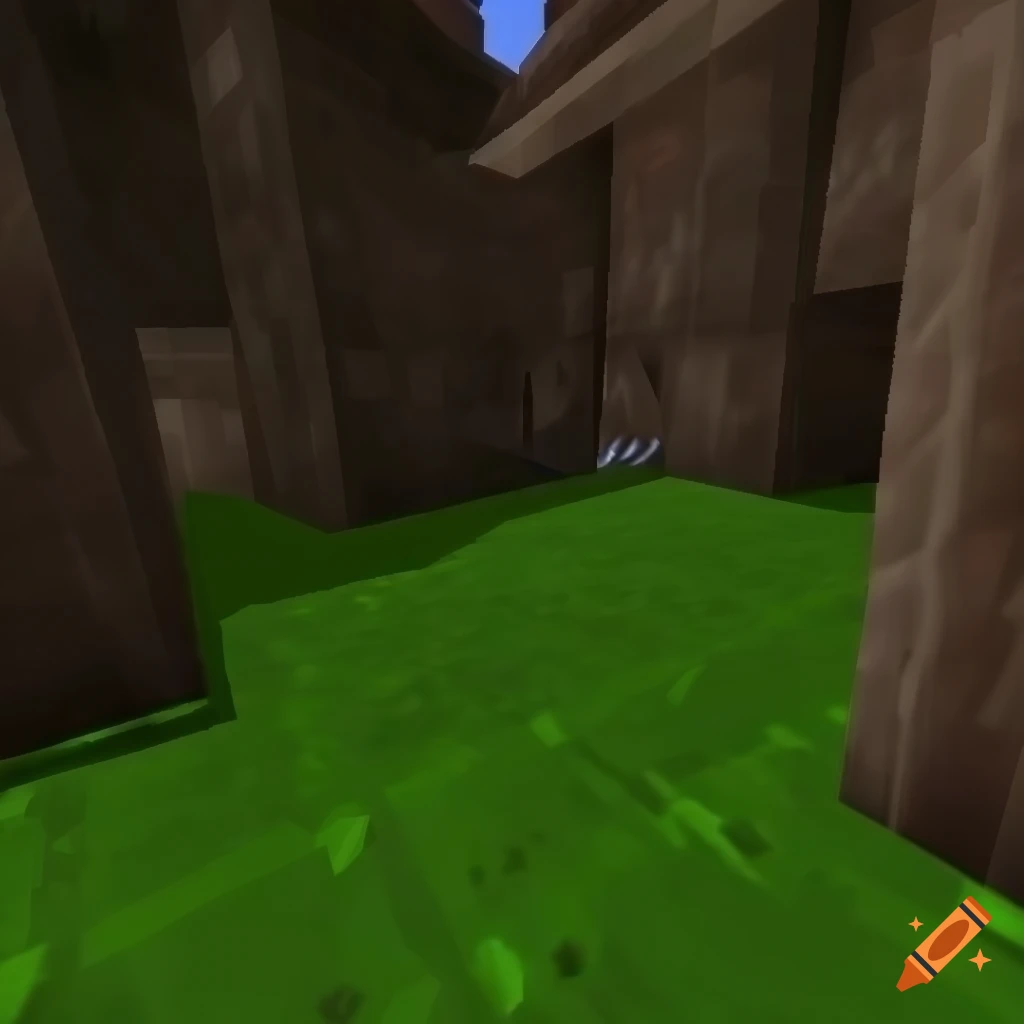 Super mario 64 hazy maze cave level landscape on Craiyon