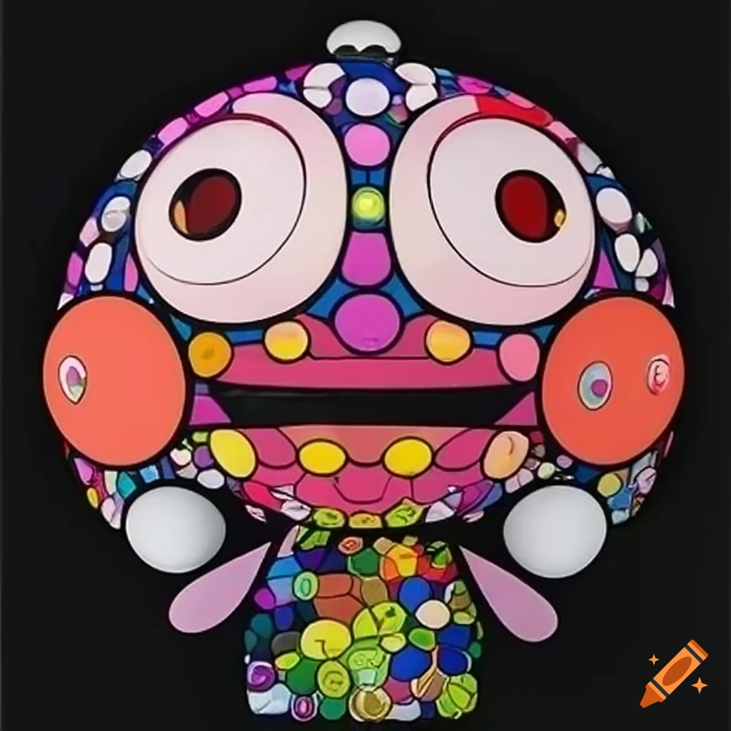 Sculpture artwork by takashi murakami on Craiyon