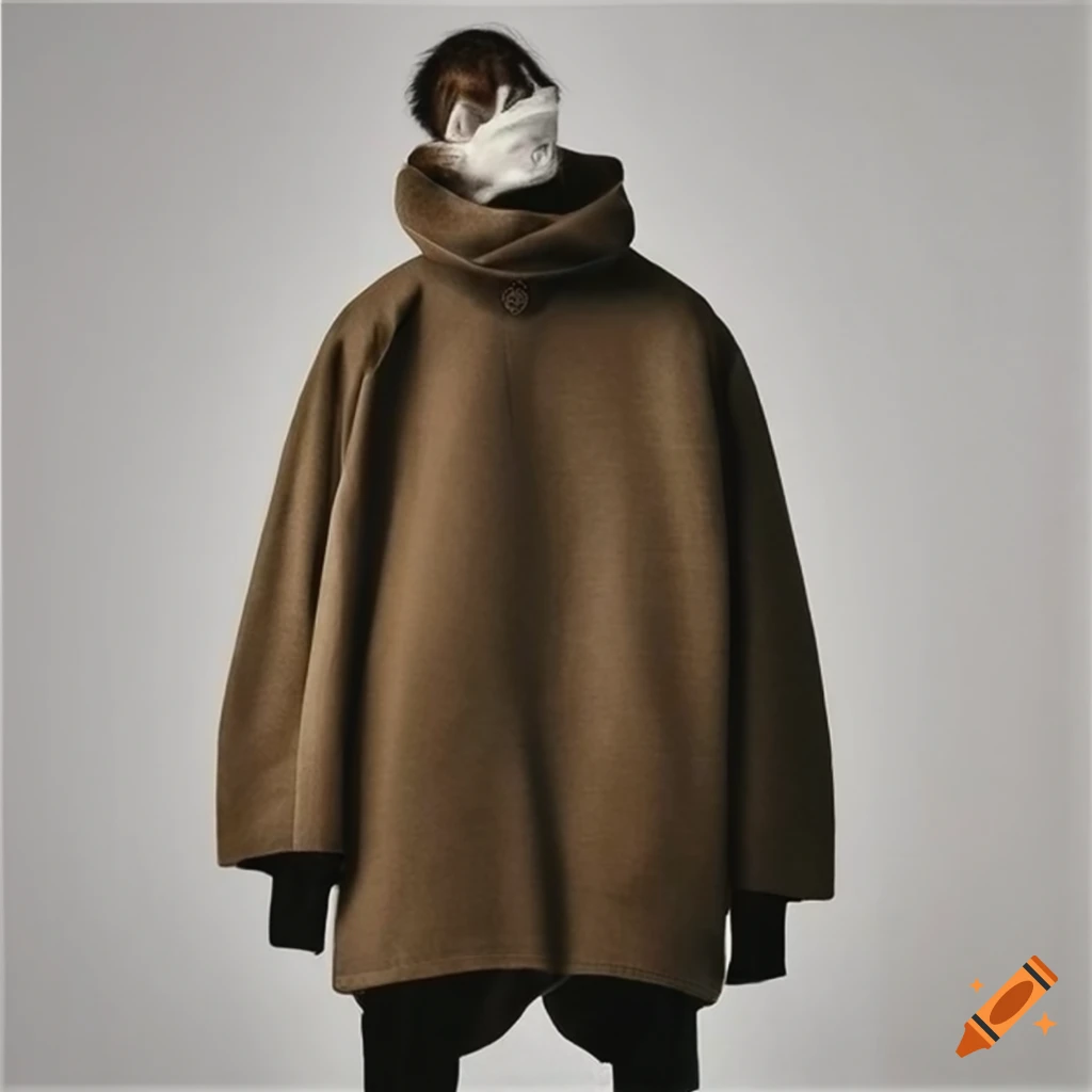 High definition photo of beige unisex Raf Simons clothing in the dark ...