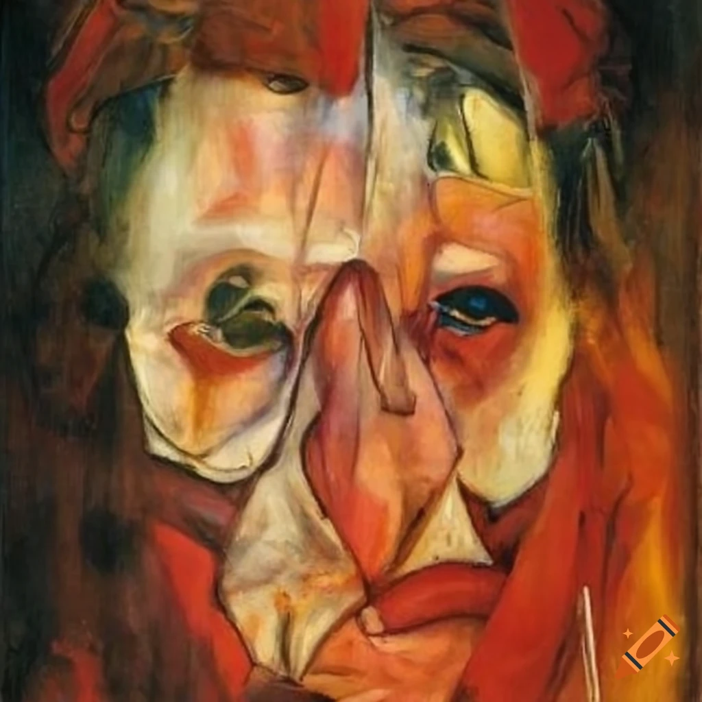 Surreal artwork with influences from francis bacon and picasso on Craiyon