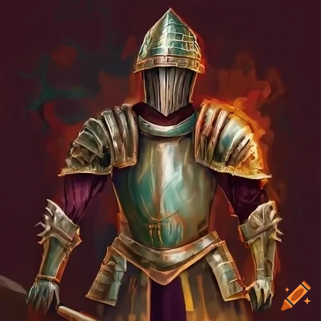 Colorful armor artwork on Craiyon