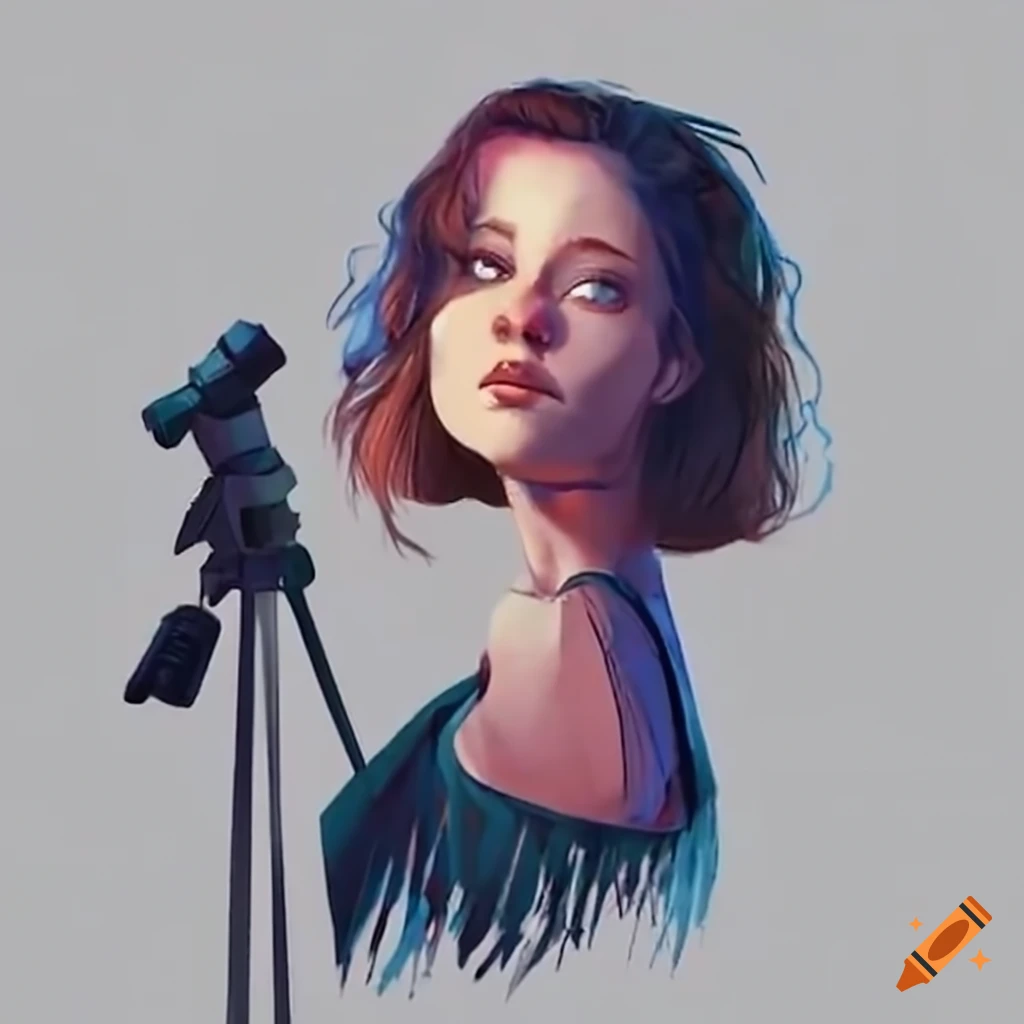 Broadcasting graphic illustration on Craiyon