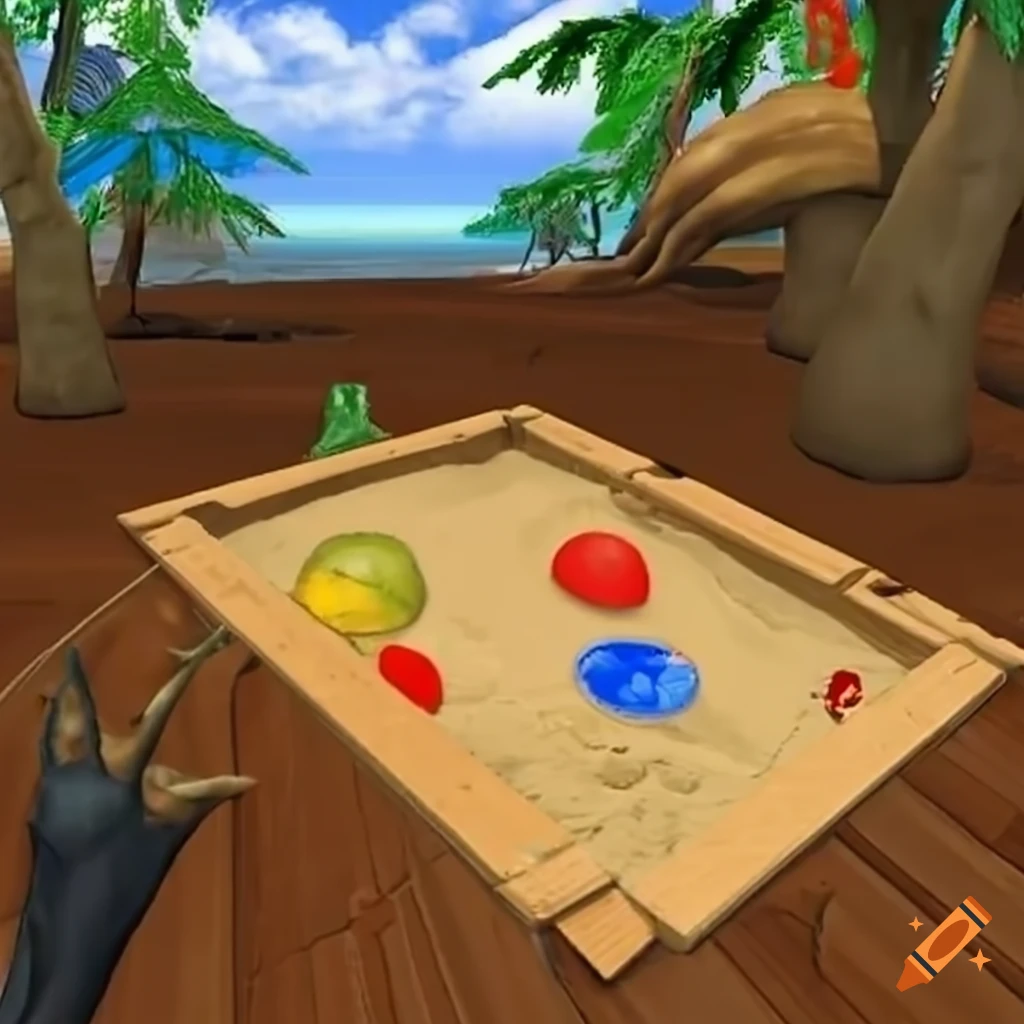 Engaging sandbox game on Craiyon