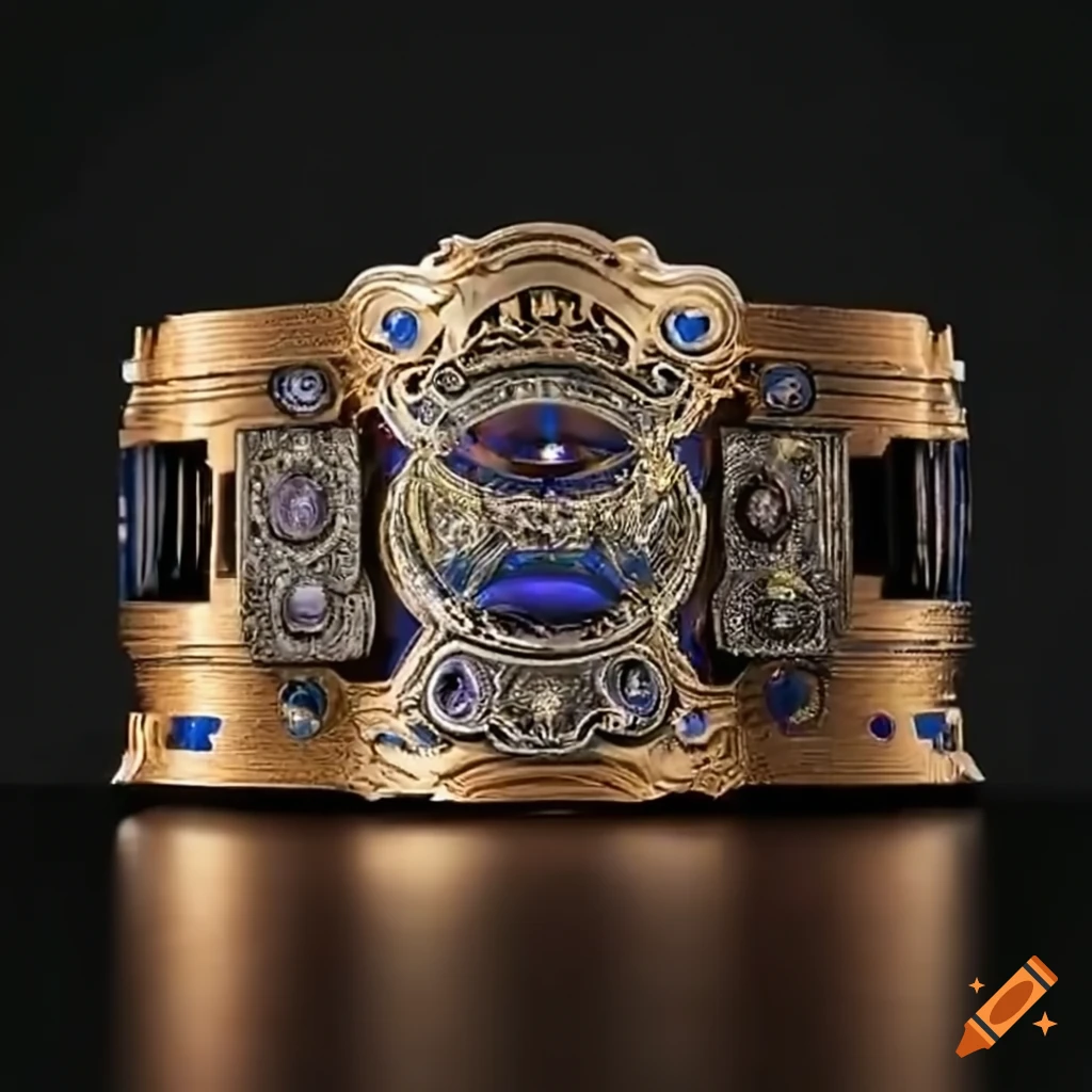 Front view of a noble magic belt on Craiyon