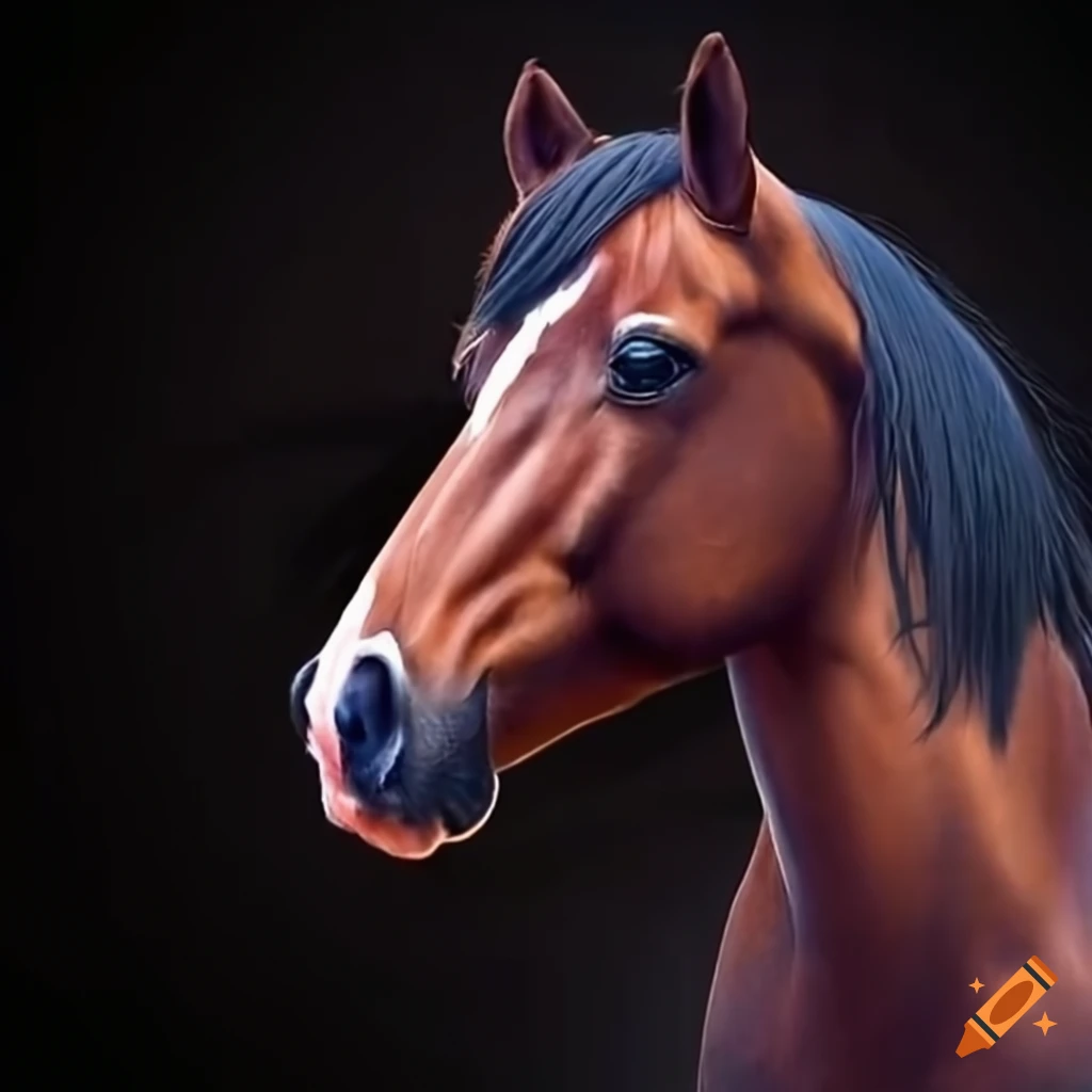 Horse wearing a cowboy hat on Craiyon