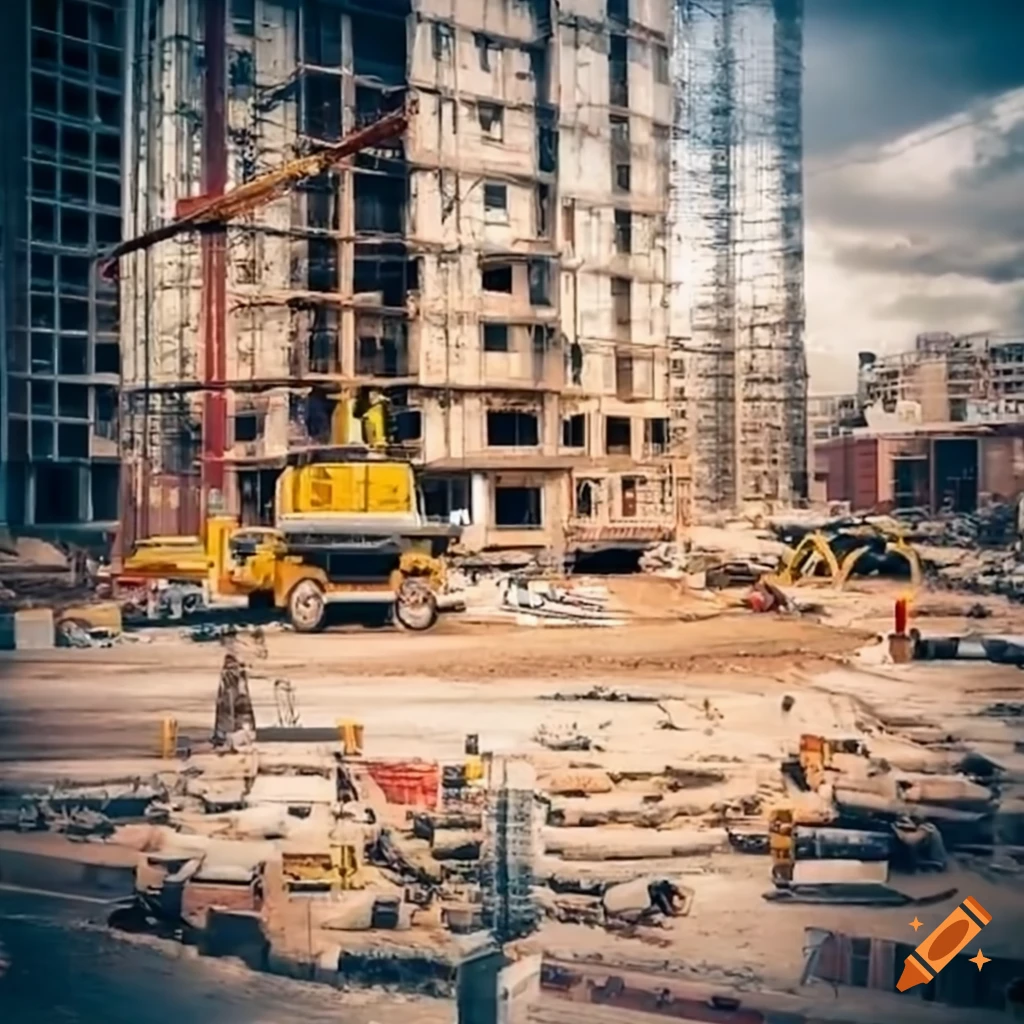 Construction site on Craiyon