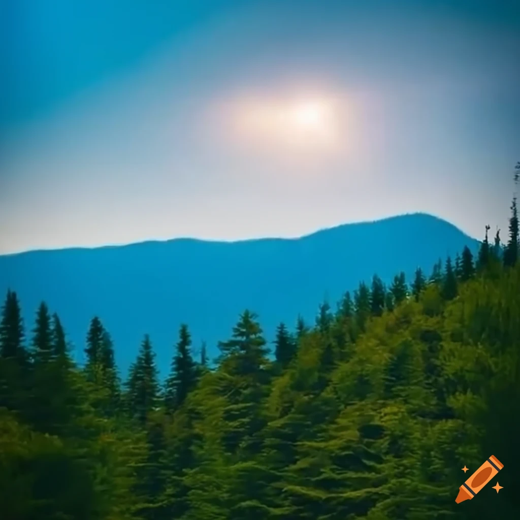 Mountain forest scenery