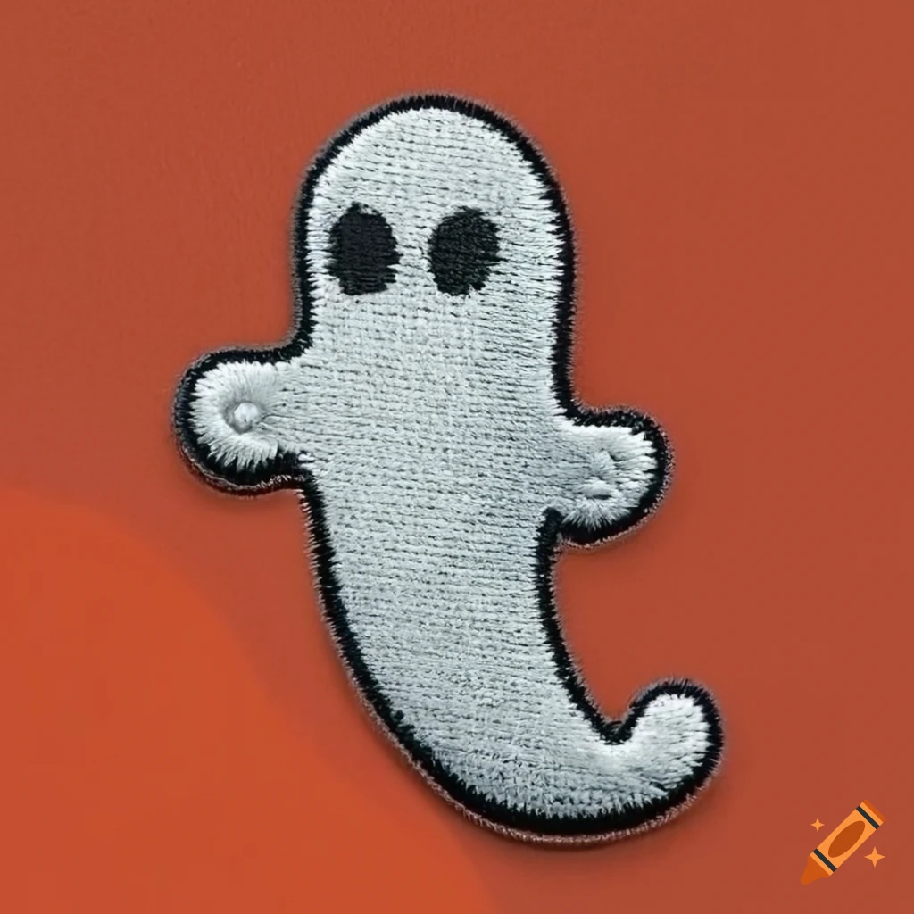 Whimsical ghost patch on Craiyon
