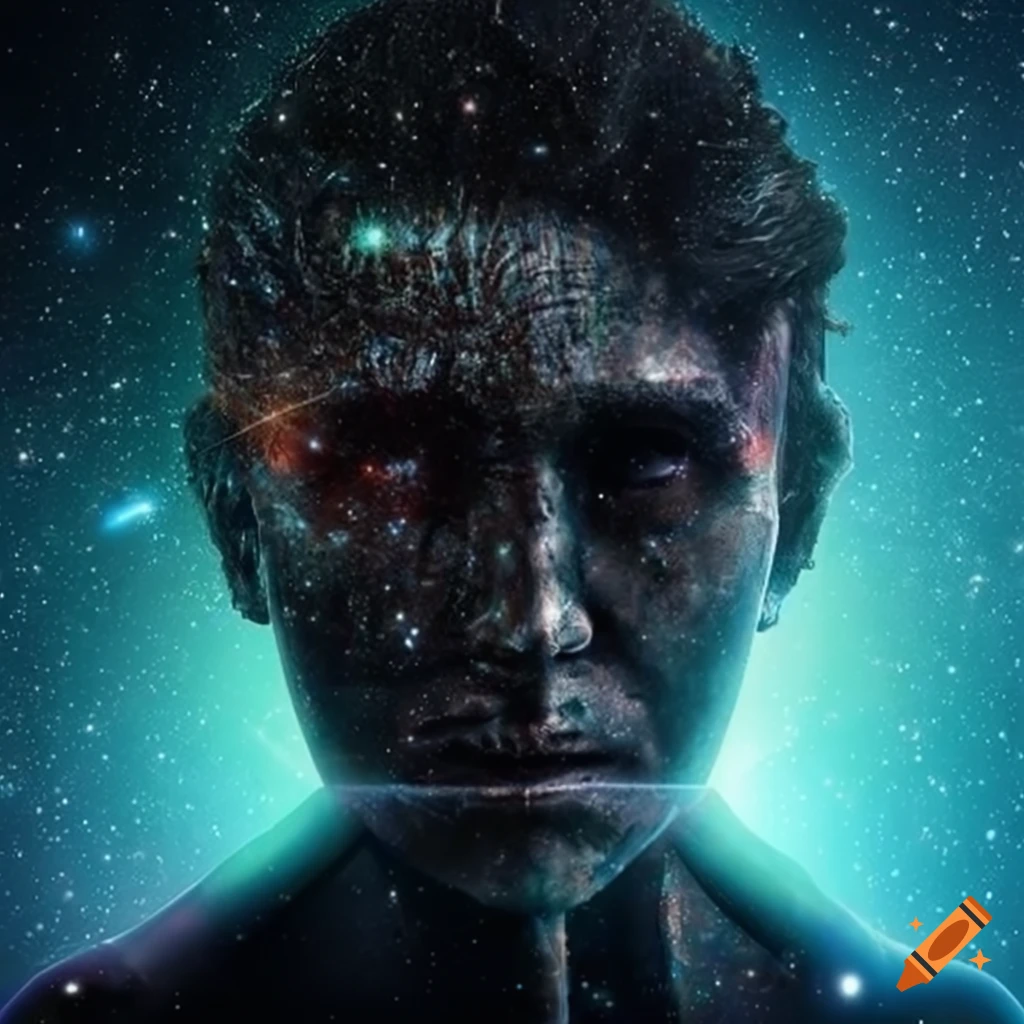 Dark and atmospheric cover art for techno album on Craiyon