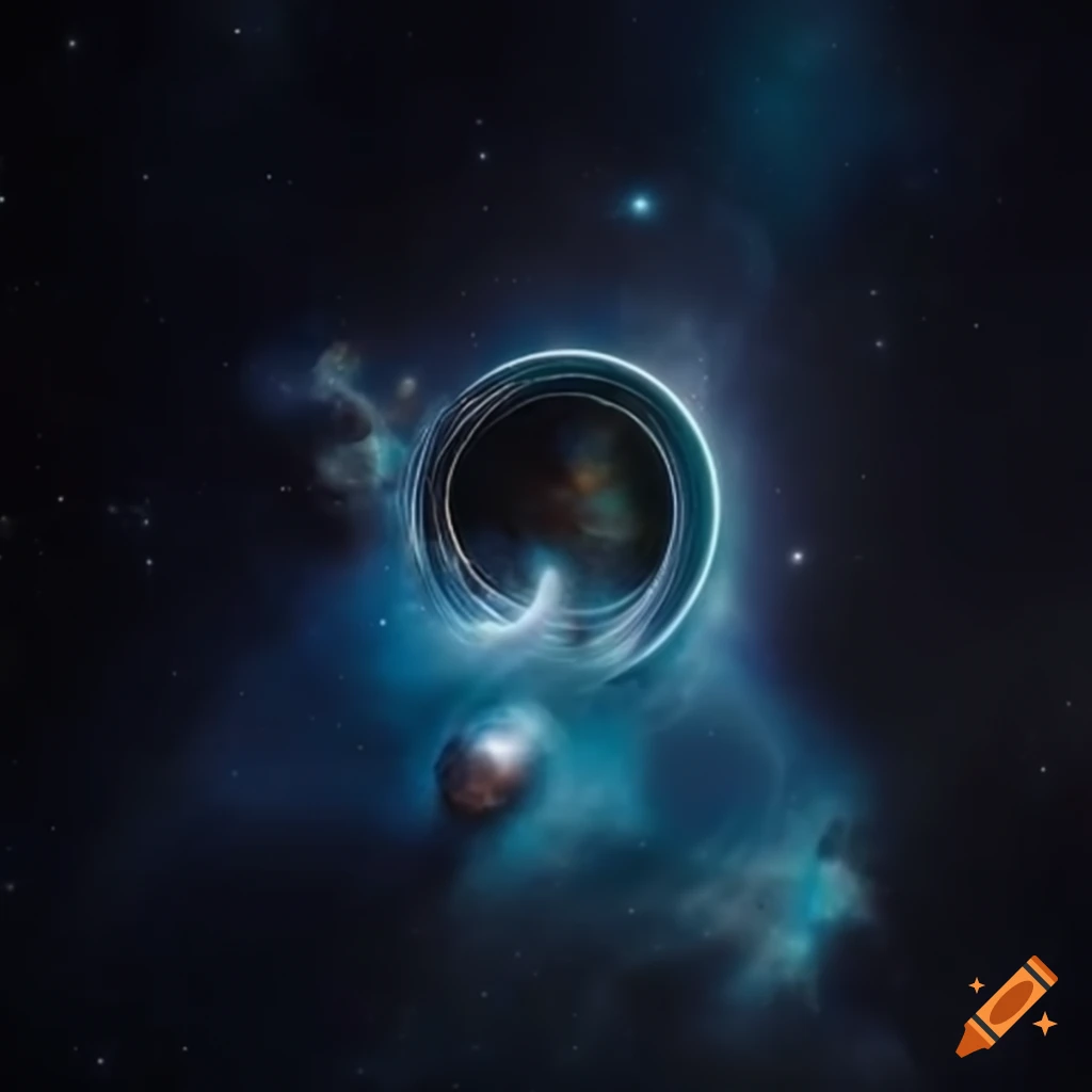 Photograph of a spaceman in multiple dimensions