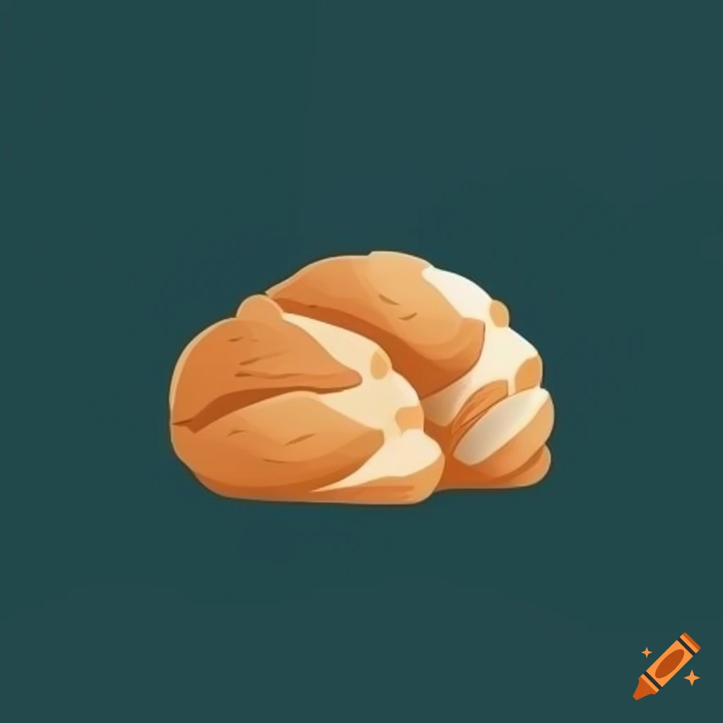Minimalist vector logo inspired by pandesal on Craiyon