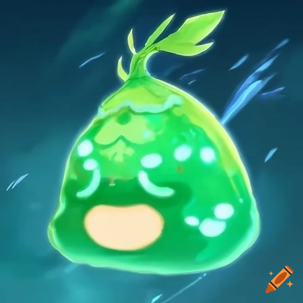 Verde slime character from genshin impact