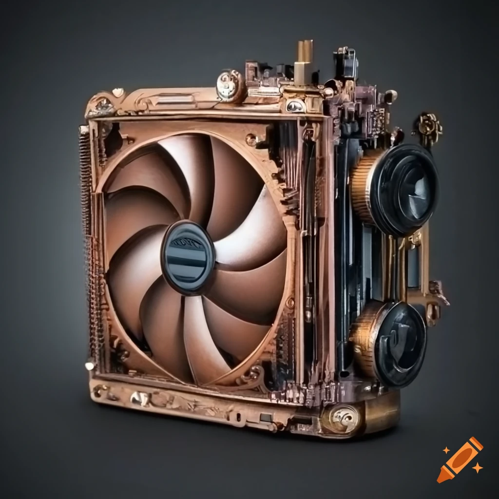 Steampunk cpu cooler on Craiyon
