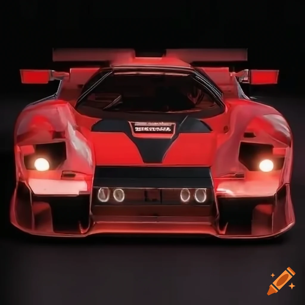 Cyberpunk car model in a studio on Craiyon