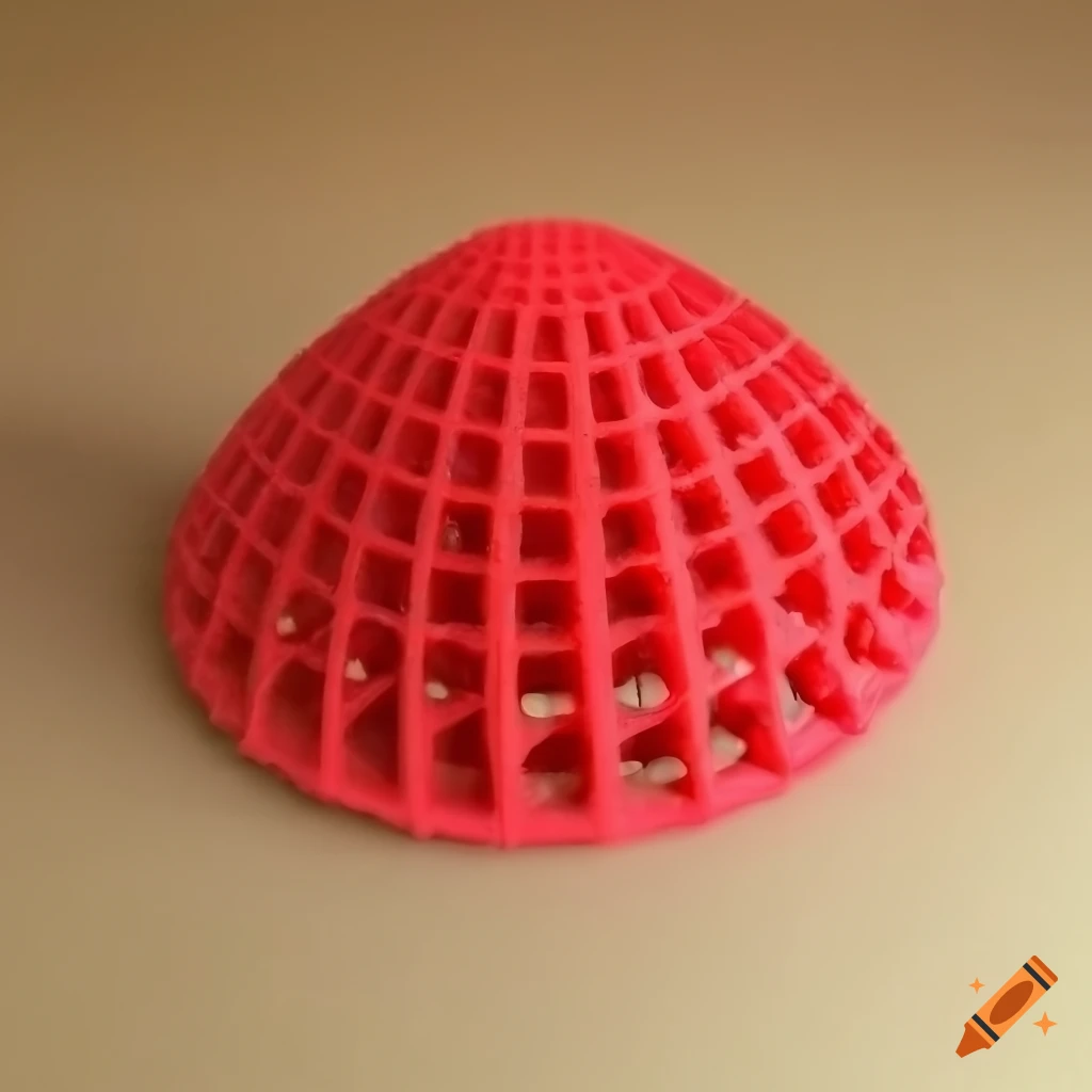 Alien-inspired 3d printed object for fabric decoration on Craiyon