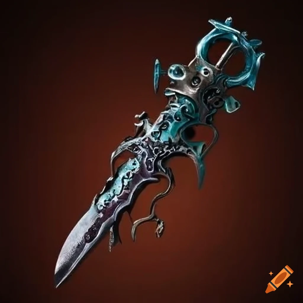 Image of a powerful scrap metal sword