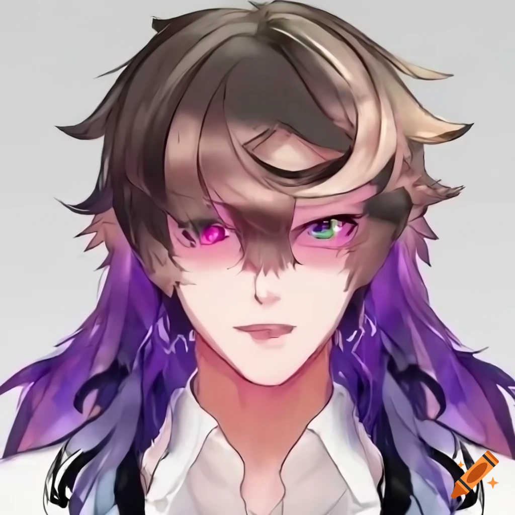 Vtuber with a unique outfit and fishbone icon on his shirt on Craiyon
